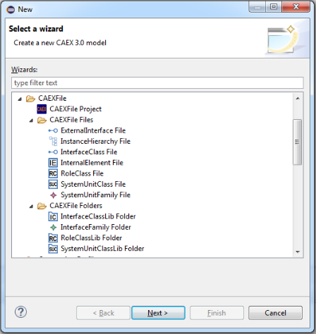 Develop an environment for CAEX using EMF-Splitter and EMF-Stencil ...